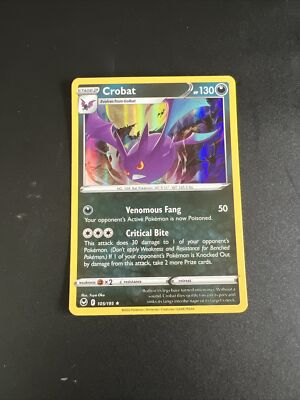 Pokémon TCG Crobat Silver Tempest 105/195 Holo Holo Rare | eBay