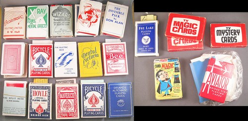 Vintage Close Up Magic Card Deck Trick Collection 23 Decks Als Magic ...