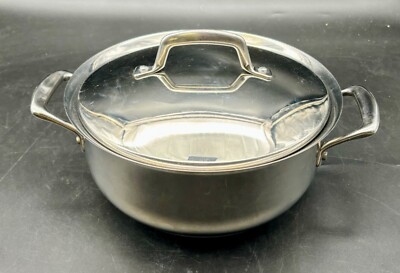 KIRKLAND SIGNATURE STAINLESS STEEL COPPER CORE CHEF'S CASSEROLE POT PAN ...