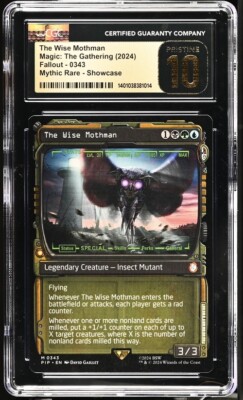 MTG Fallout (PIP) Mythic The Wise Mothman (Showcase) 343 CGC 10 ...