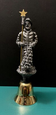 Michael Ricker Pewter Nativity Father Christmas Tree Star Staff Bell ...