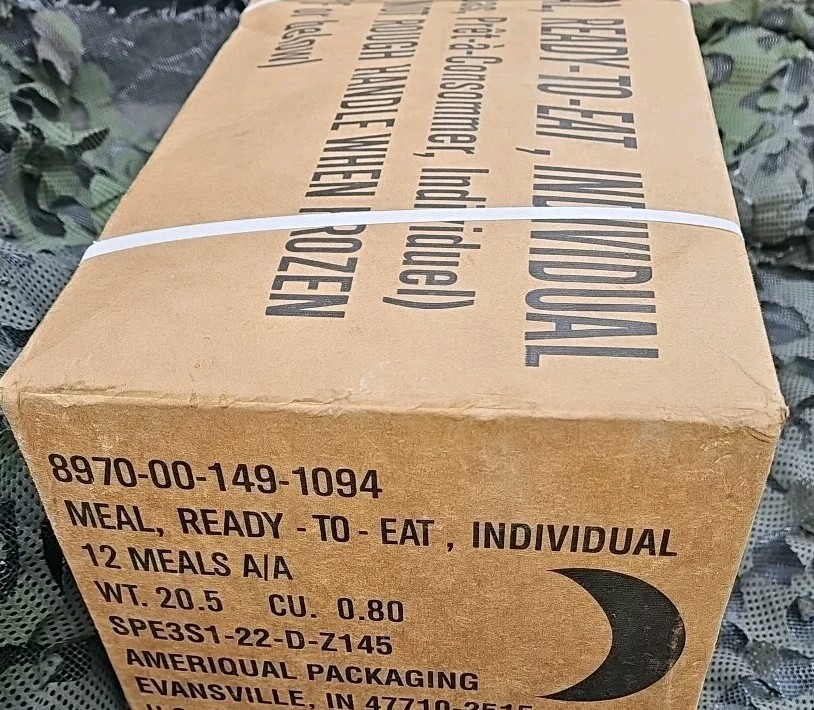 New Sealed MRE Case A 12 packs dated 06 2025 MRE Menus 1-12 Meals Ready ...