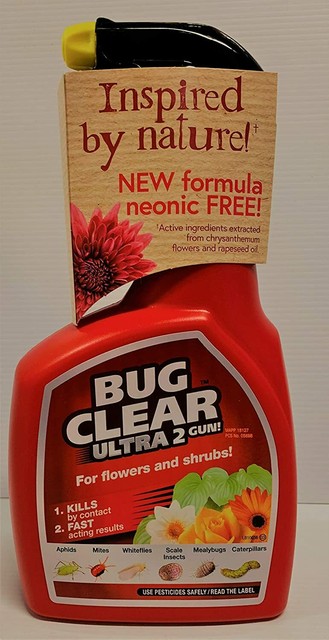 Bug Clear Ultra 2 RTU Gun Spray 800ml Insecticide for Bugs on Flowers ...