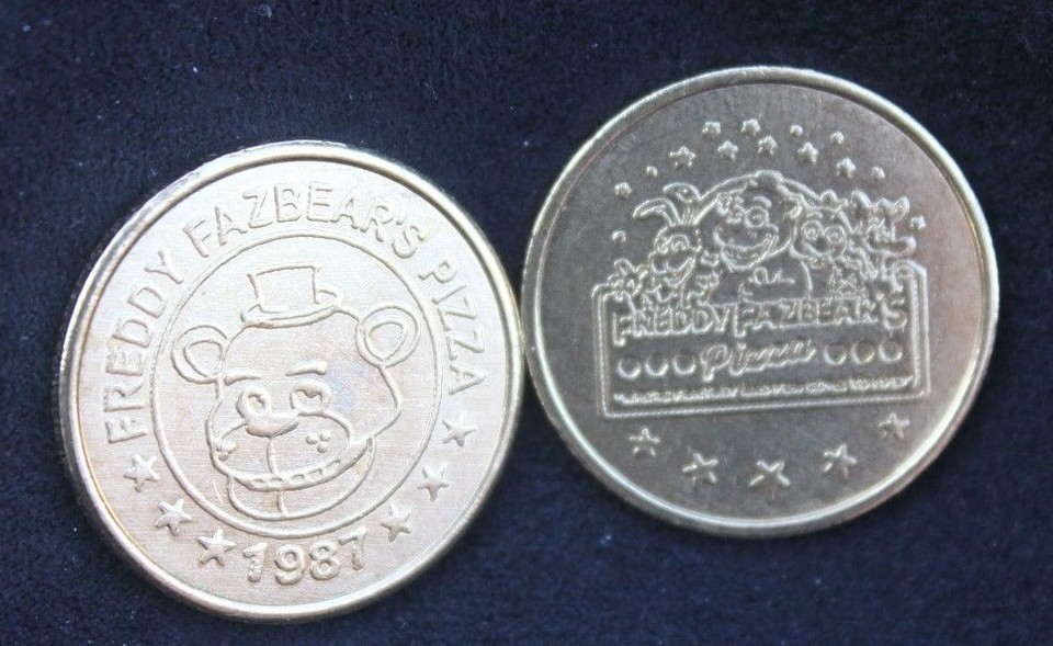 10 FIVE NIGHTS AT FREDDY'S FNAF TOKEN COINS Party Favor BRASS | eBay