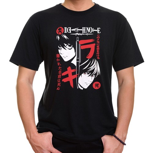 Light Yagami & Ryuk Death Note T-Shirt - Japanese Anime Tee Men's Women ...