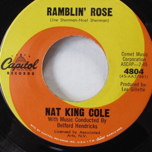 Nat King Cole Ramblin Rose Good Times 4804 Traditional Pop 7" 45 | eBay