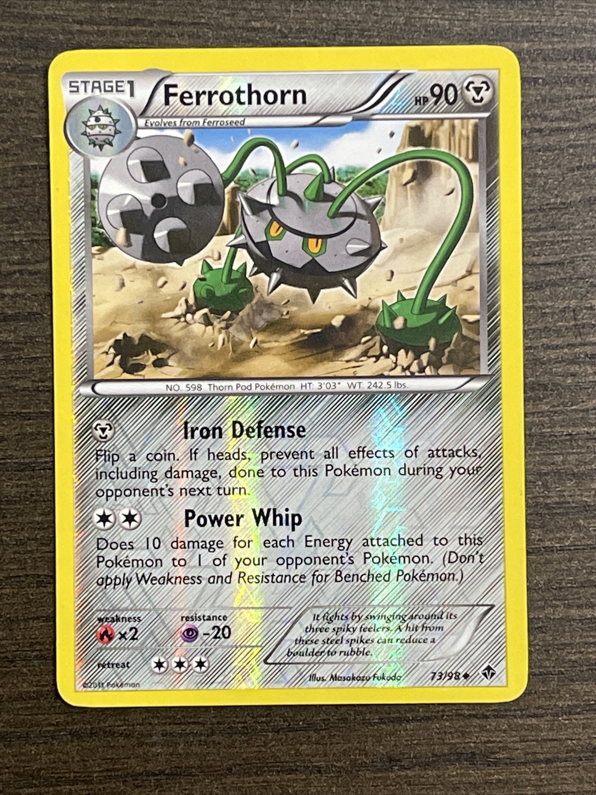 Ferrothorn 73/98 Emerging Powers - Reverse Holo - Pokemon TCG Card | eBay