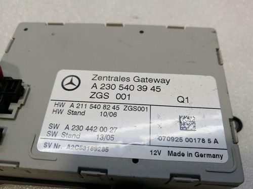 MERCEDES R230 Central Gateway module A2305403945 Zentrales Gateway ...