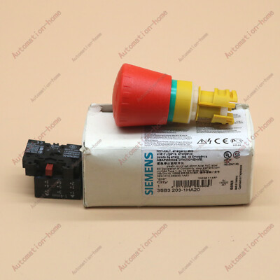 1 PCS NEW Siemens emergency stop button switch 3SB3203-1HA20 SPOT STOCK ...