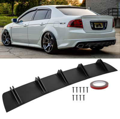 For Acura TL 2004-2008 Rear Lower Diffuser Bumper Lip Splitter 5 Fins ...