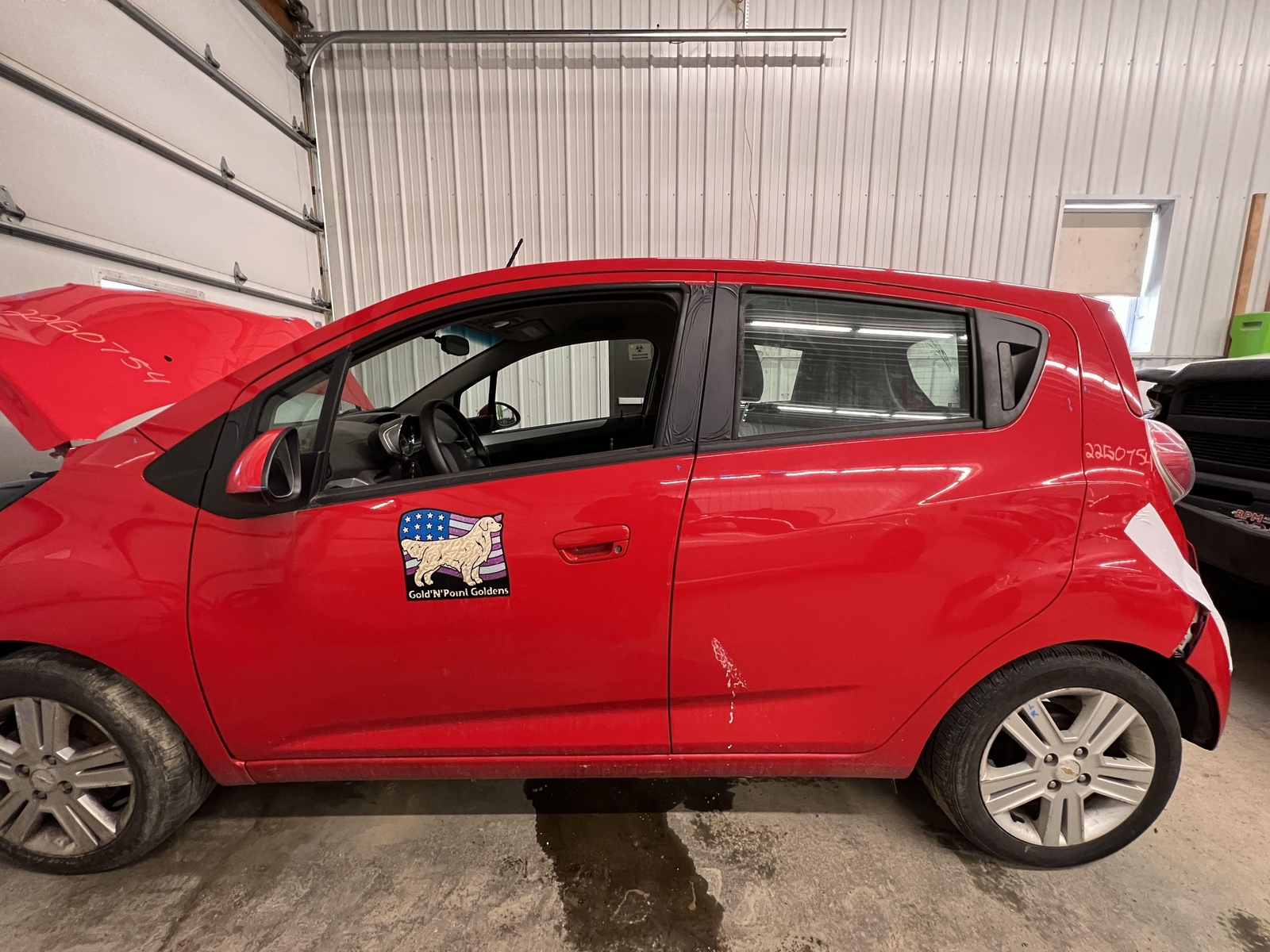 13-16 CHEVY SPARK DRIVER LEFT REAR SIDE DOOR ASSEMBLY SALSA PAINT CODE ...