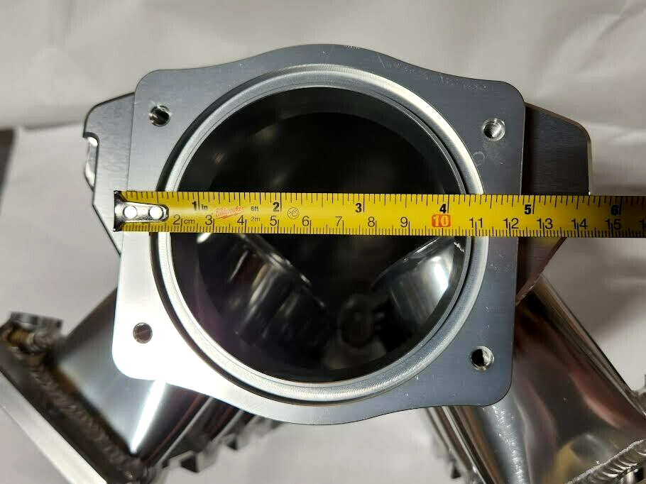 92mm Intake Manifold Low Profile Throttle Body LS1 LS2 LS6 Fuel Rails ...