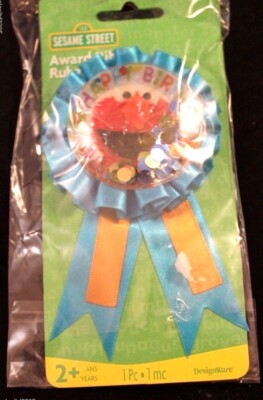 Designware Sesame Street Elmo Award Ribbon / Guest of Honor Party Favor ...