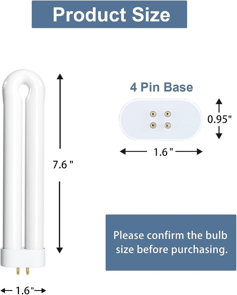 15W Bug Zapper Replacement Bulb for BK-15D BF-35 Black Flag Stinger UV ...