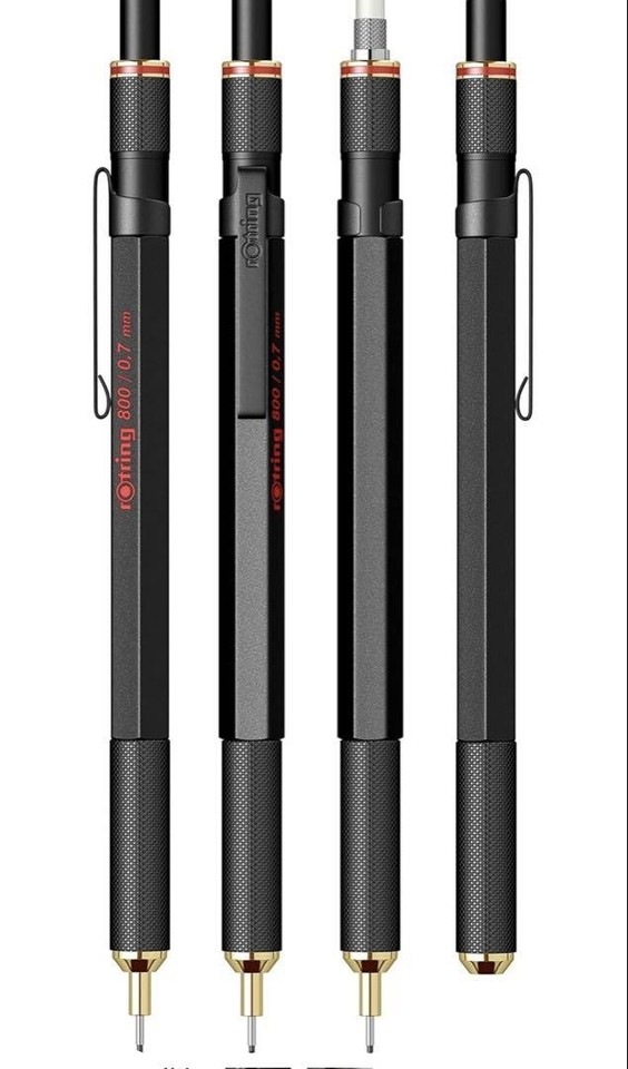 Discontinued Box Rotring Lot Ring 800 Mechanical Pencil 0.7Mm rare ...