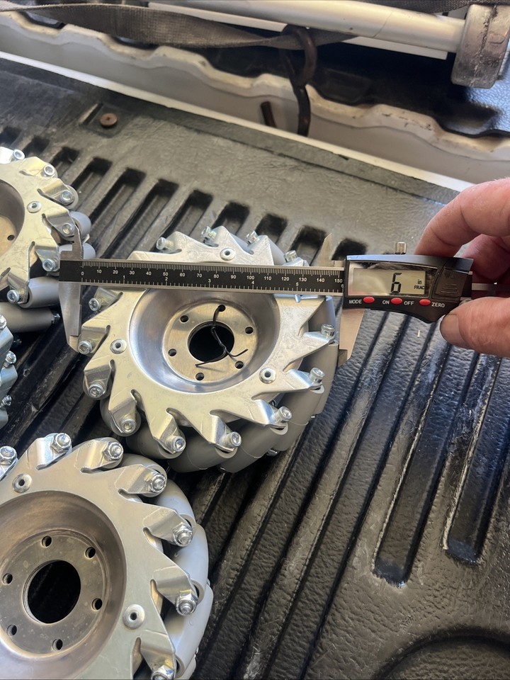 152mm Mecanum wheels for robot (FTC or similar) | eBay