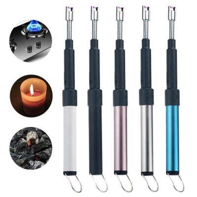 70cm Electric Arc Pulse Telescopic USB Rechargeable Windproof Lighter ...