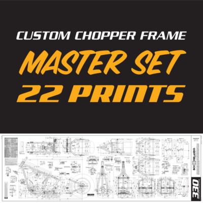 Custom Chopper Blueprints - Master Set - All 22 Prints | eBay