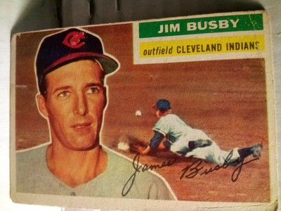 1956 Topps James Busby Cleveland Indians #330 Baseball Card | eBay