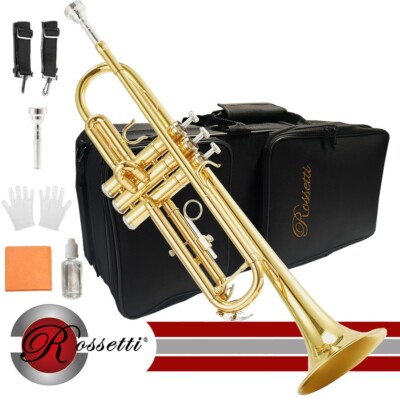 Rossetti 1142L-TR Key Of Bb Student Lacquer Trumpet With Case ...