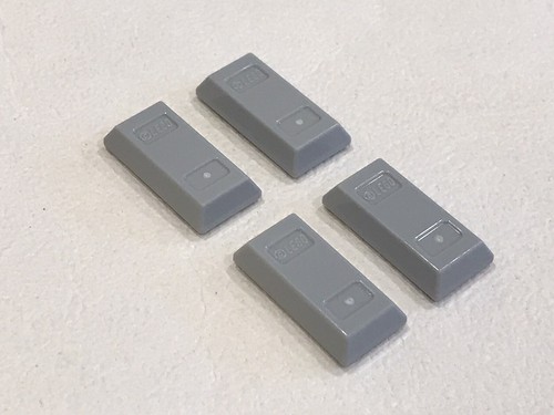 4 x Lego Ingot / Bar - Light Bluish Grey - P/N 99563 NEW | eBay