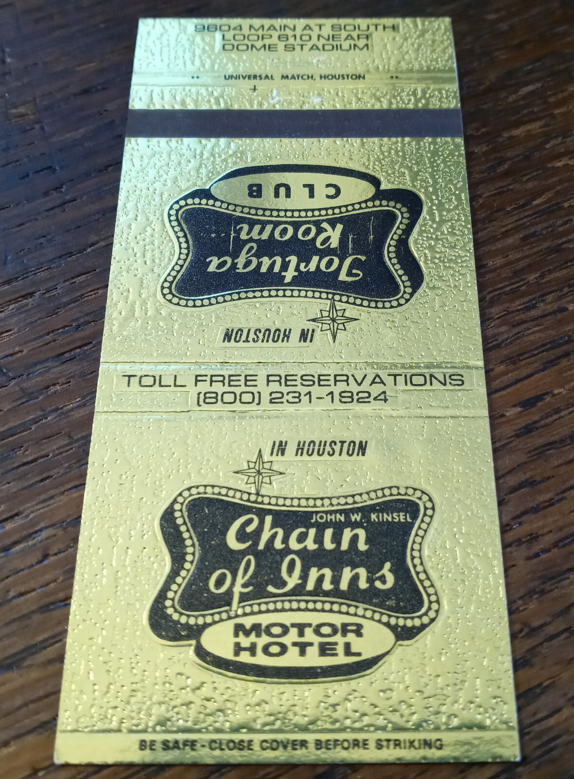 Vintage Matchbook: Chain Of Inns Motor Hotel Tortuga Room Club, Houston ...