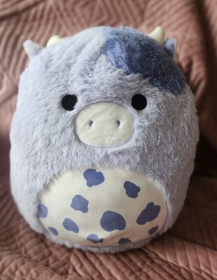 Squishmallow 16" Fuzzamallow Bubba The Cow BNWT US exclusive | eBay ...