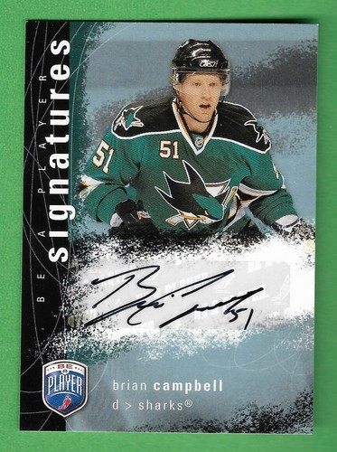 2007-08 Upper Deck Be a Player - Signatures Brian Campbell #S-BC (AU ...