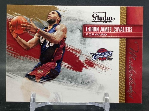 LeBron James 2009-2010 Panini Studio Insert Masterstrokes Cleveland ...