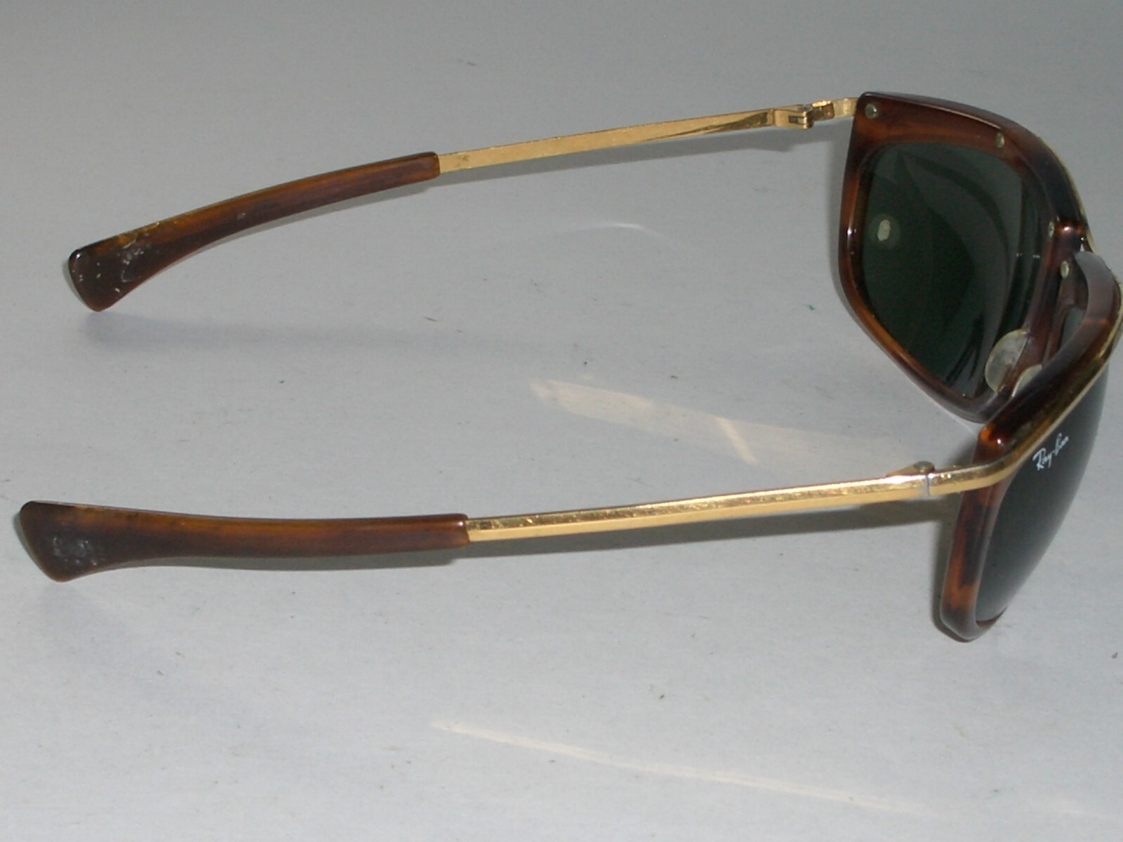 VINTAGE B&L RAY BAN L1001 TORT/GOLD COMBO G15 CURVED OLYMPIAN WRAPs ...