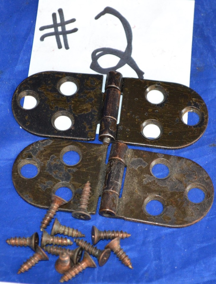 HINGES SCREWS & HINGE PARTS FOR SEWING MACHINE CABINET USED ORIGINAL ...