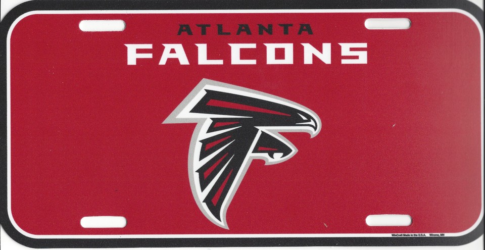 Atlanta Falcons Plastic License Plate | eBay