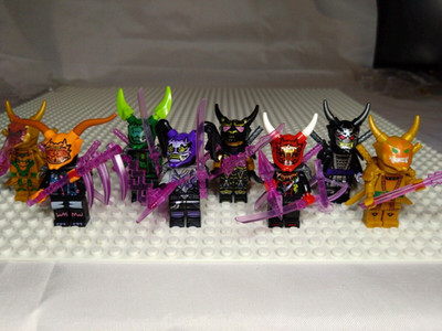 Brand New - LEGO Ninjago Oni Mini-Figures x8 - Oni Mask Villains with ...