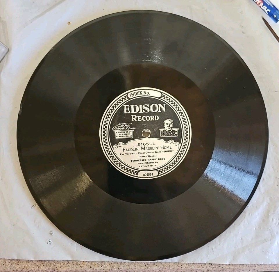 EDISON Record 51651-R 10682 51651-L 10681 TENNESSEE HAPPY BOYS Way To ...