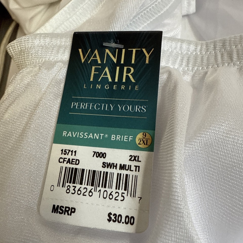 3 New Vanity Fair Perfectly Yours Ravissant Tailored Brief Size 9 2XL ...