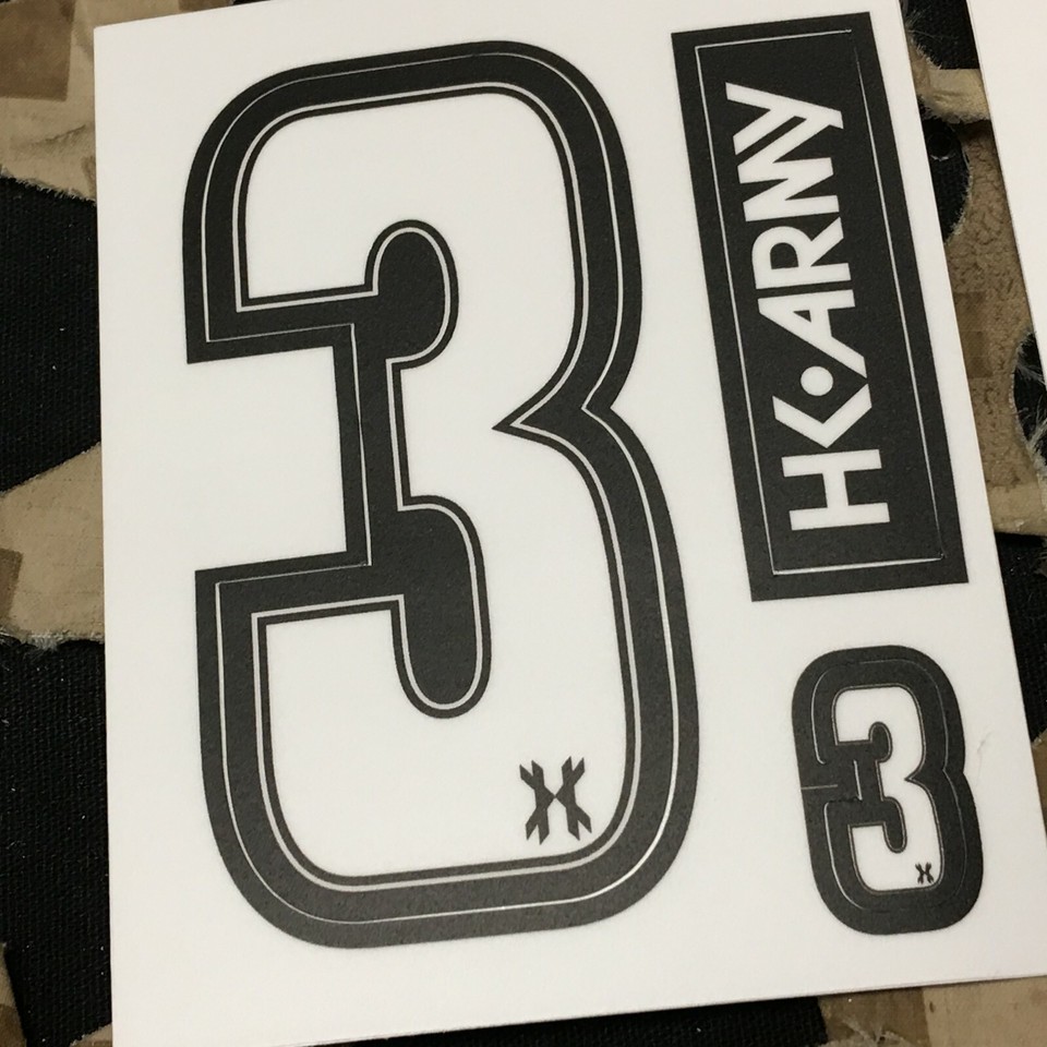 NEW HK Army Number Sticker Pack - 3 | eBay
