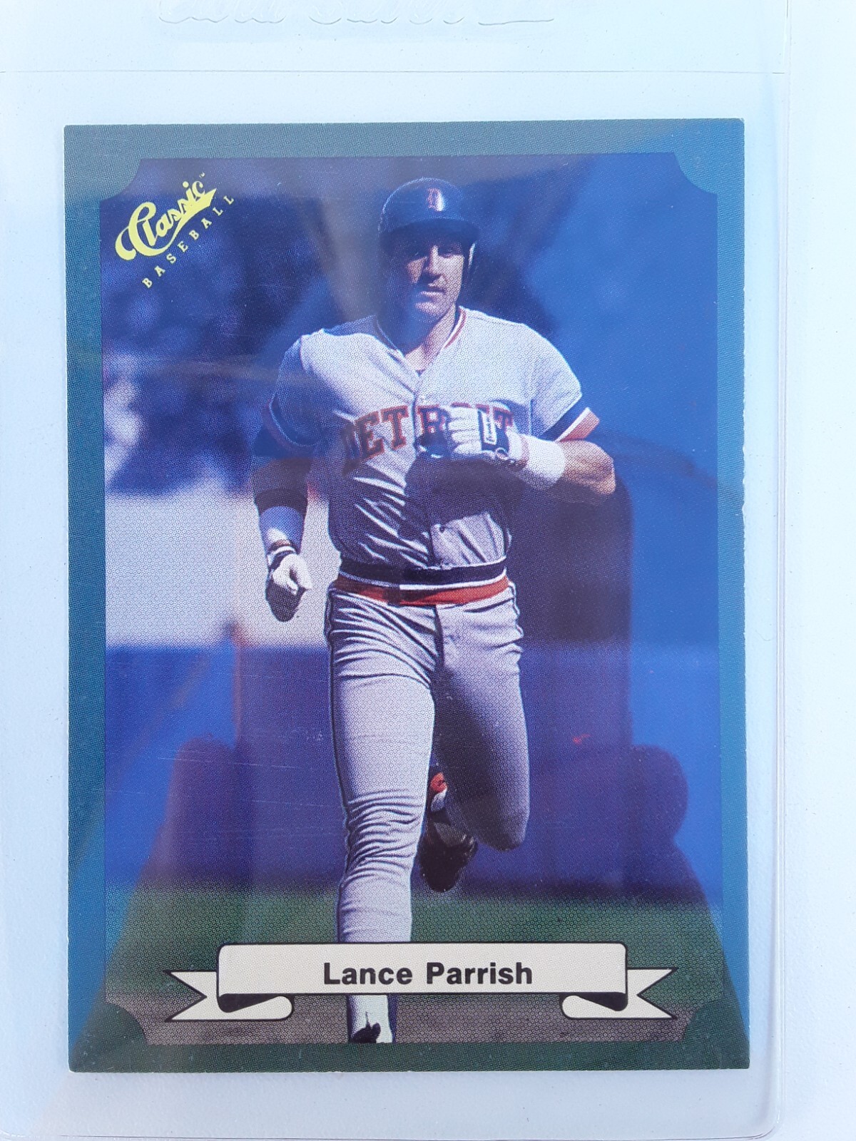 1987 Classic Baseball Lance Parrish #50 Tigers In Protective Sleeve ...