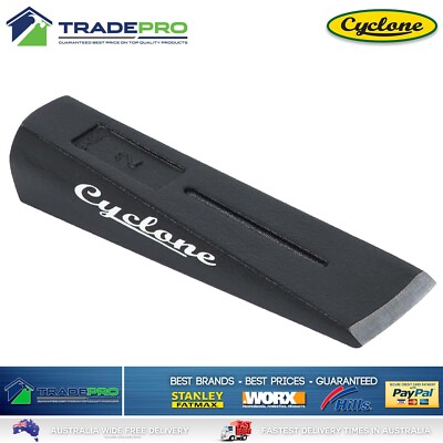 Cyclone Splitting Wedge .9kg 2lb Wood Firewood Splitter Forged Steel ...