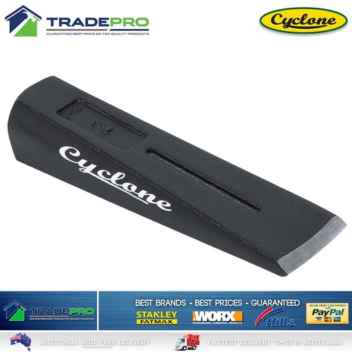 Cyclone Splitting Wedge .9kg 2lb Wood Firewood Splitter Forged Steel ...