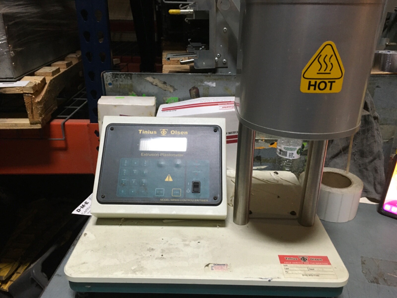Tinius Olsen Extrusion Plastometer, Model MP600 Controller/timer, ADI ...