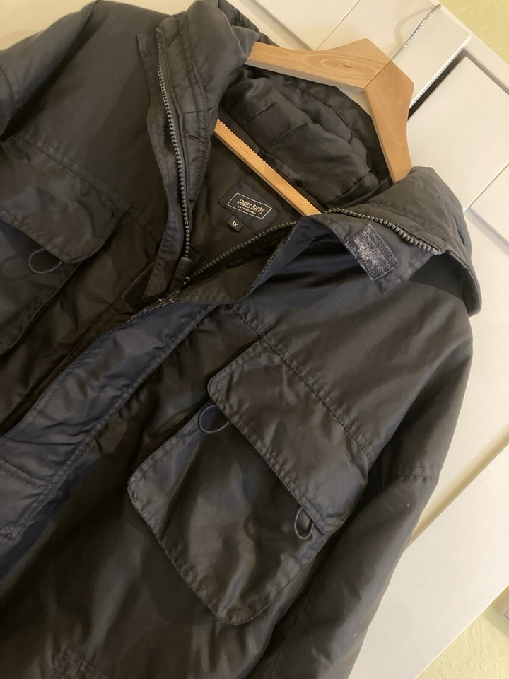 JAMES DARBY : Mens Navy Blue Military Oversized Smock Style Jacket : XL ...
