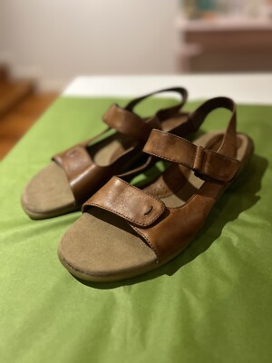 Planet Shoes Womens Tan Leather Comfortable Supportive Sandals “Lofty ...