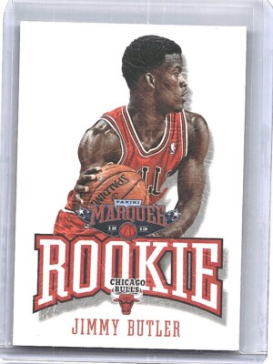 2012-13 JIMMY BUTLER PANINI MARQUEE LEATHER GROUP IV ROOKIE CARD #428 ...
