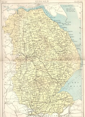 Map Lincoln England 1890 | eBay
