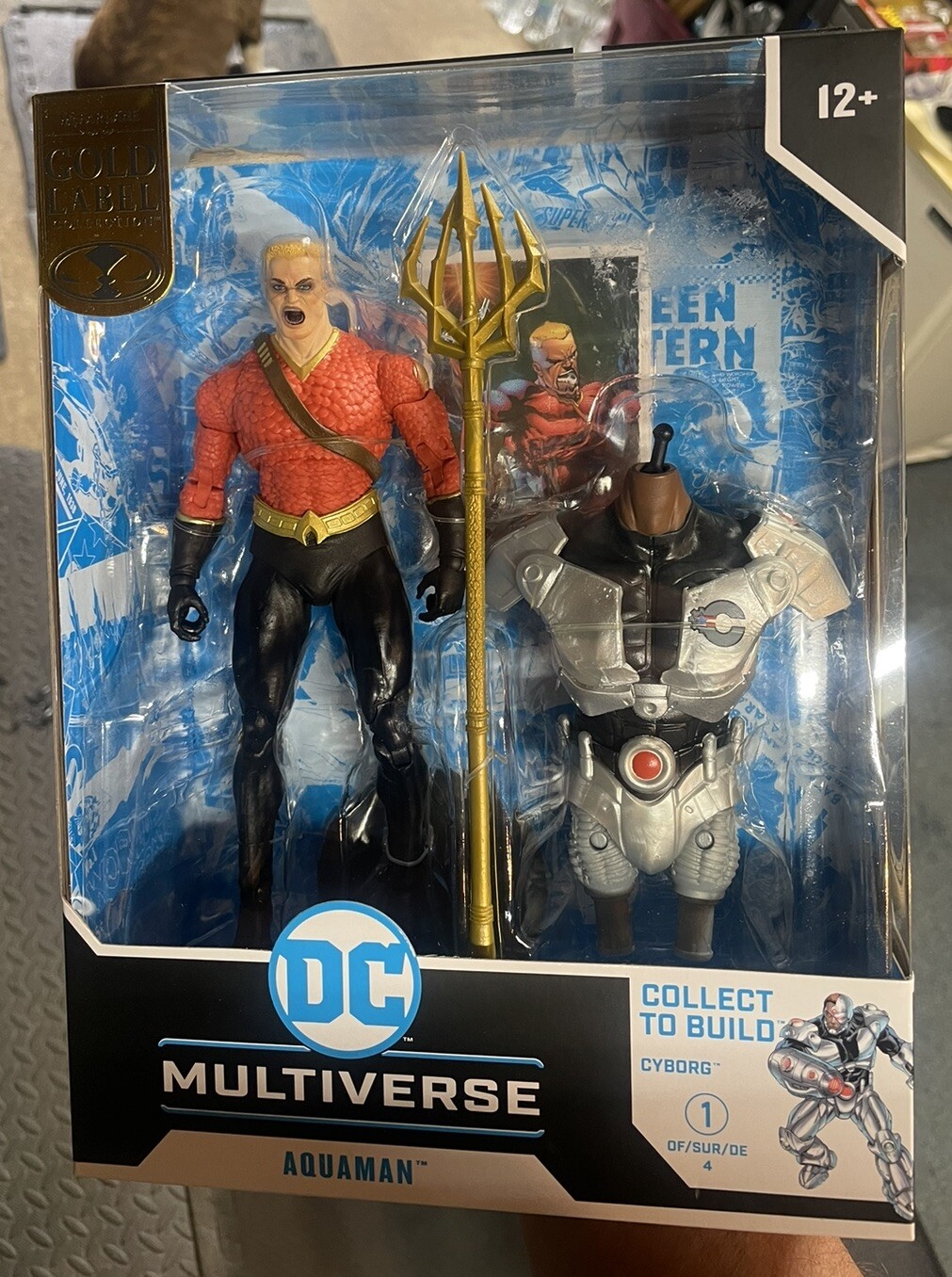 MCFARLANE DC MULTIVERSE FLASHPOINT Aquaman Figure MIB BUILD CYBORG ...