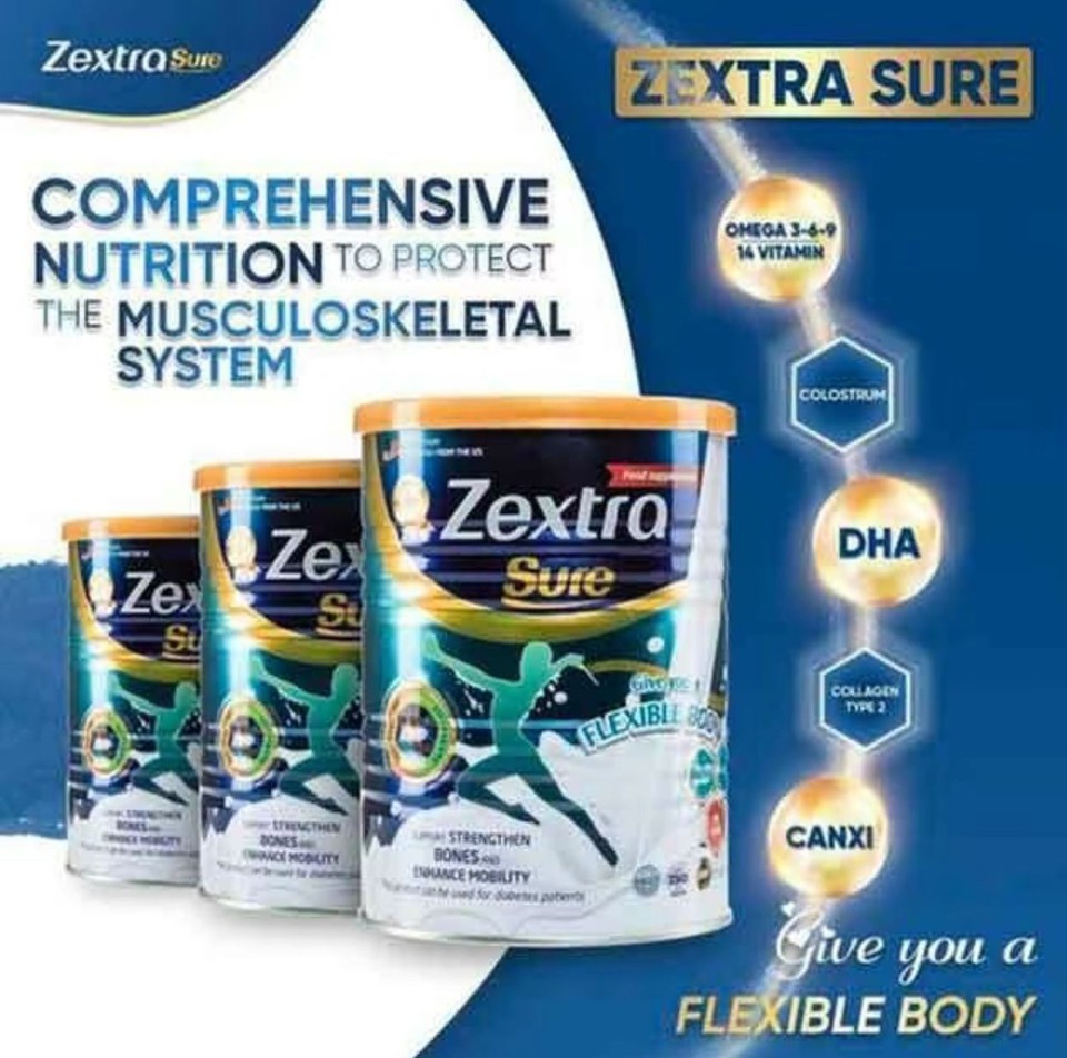 4X Zextra Sure Milk 400g for Bone & Joint Health with Polycan® | eBay