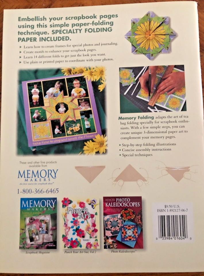 Memory Folding Instruction Book - From Memory Makers - NEW | eBay