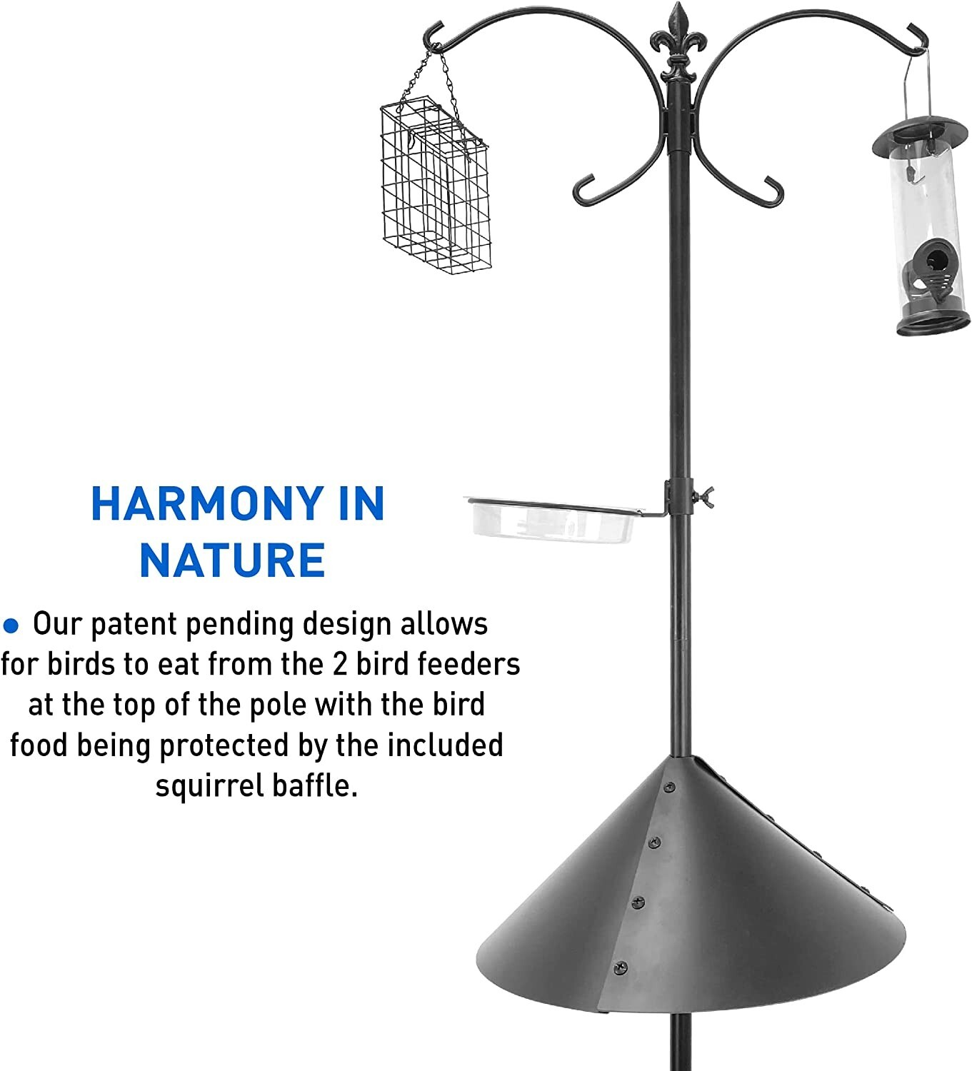 Squirrel Proof Bird Feeder - 2 Bird Feeders – 1 Squirrel Peanut Feeder ...