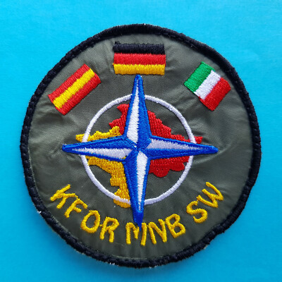 NATO KFOR MNB - SW Germany Italy Spain Kosovo Mission Badge Patch | eBay