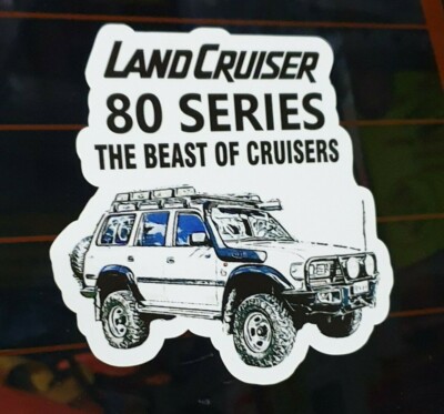 80 Series Toyota Landcruiser - The Beast of Cruisers - UV durable vinyl ...